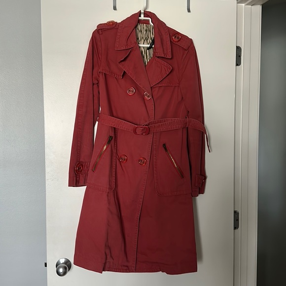 Marc Jacobs | Jackets & Coats | Marc Jacobs Light Red Trench Coat ...